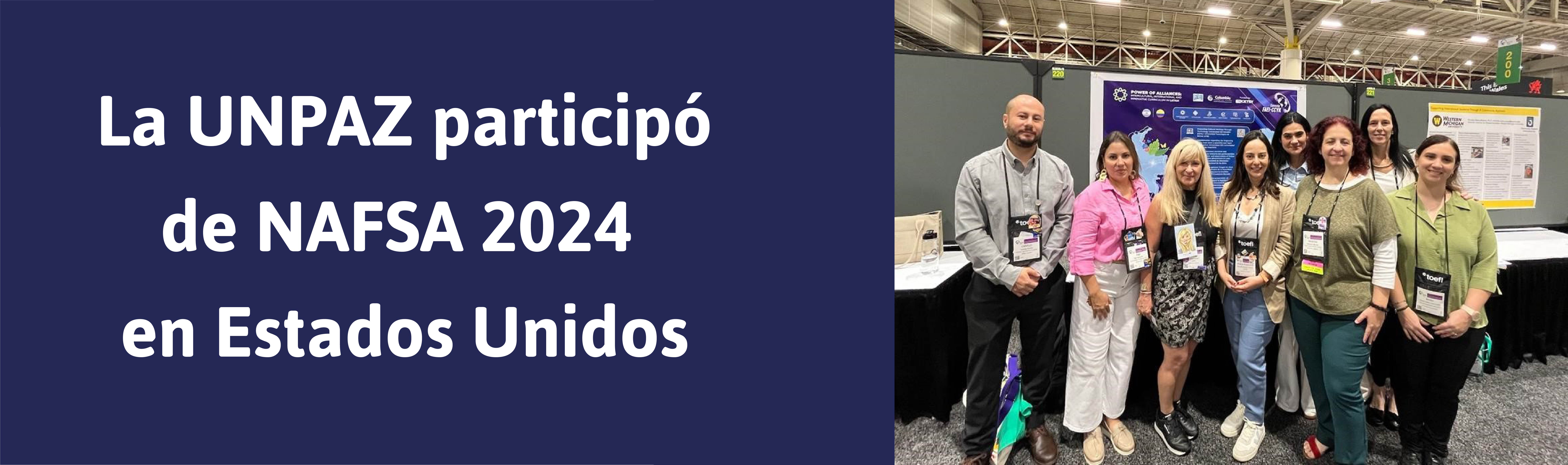 La UNPAZ participó de la Feria de Educación Superior NAFSA 2024 en Nueva Orleans, Luisiana ...